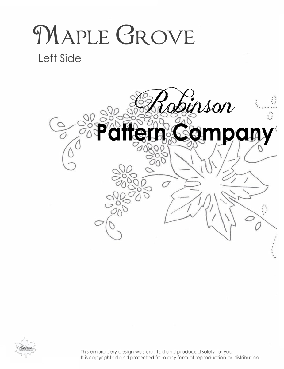 Maple Grove Hand Embroidery pattern – Robinson Pattern Company
