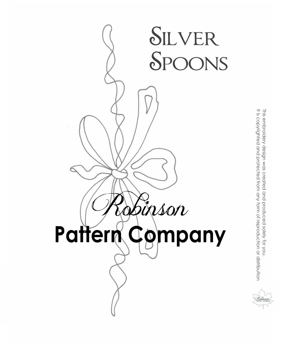 Silver Spoons Hand Embroidery pattern – Robinson Pattern Company